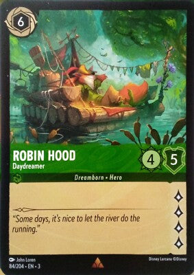 Lorcana TCG - Robin Hood - Daydreamer - Holo Rare - 84/204 – G3 Toys Weston