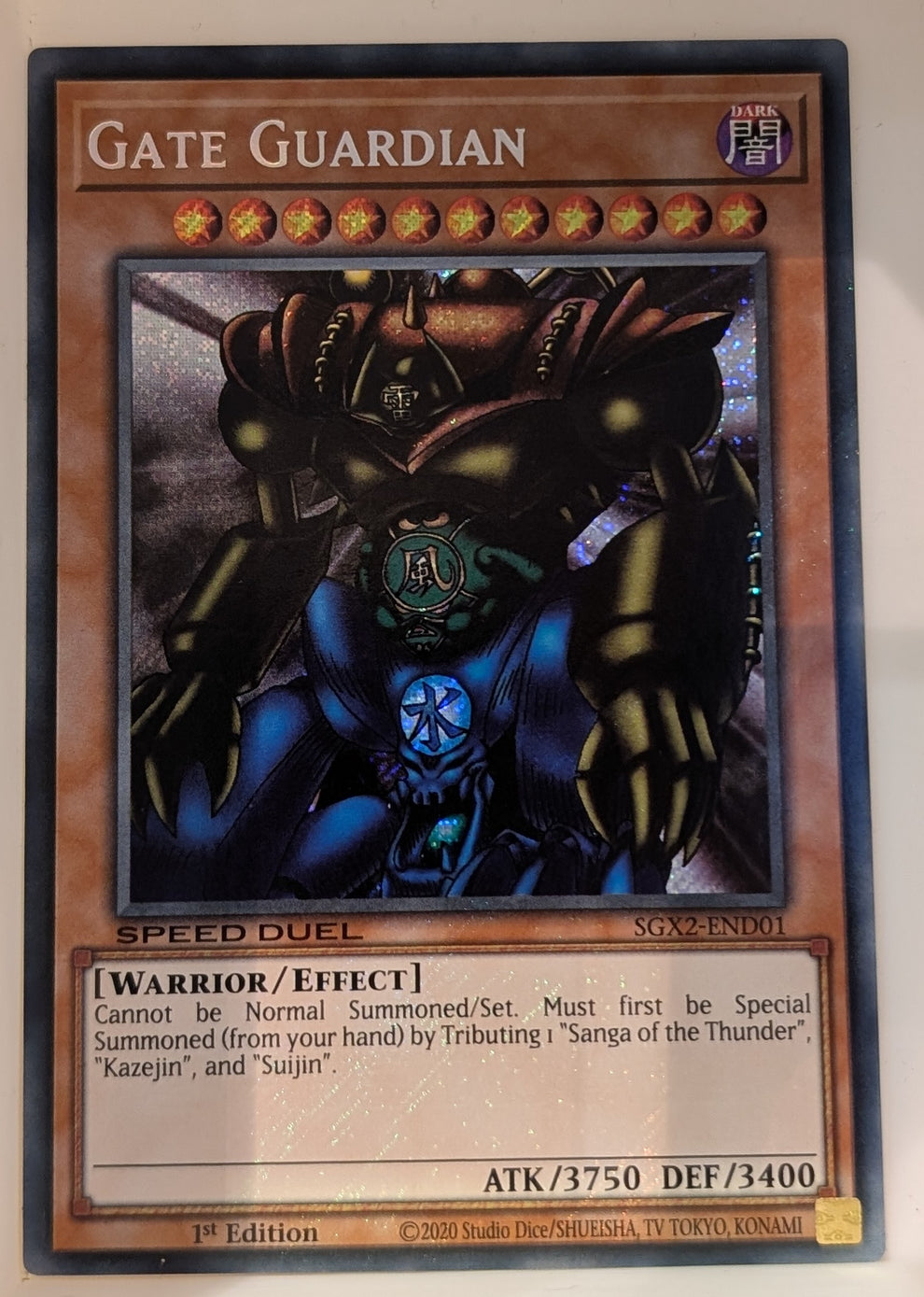 Yu-Gi-Oh TCG Gate Guardian SGX2-END01 (Speed Duel) – G3 Toys Weston